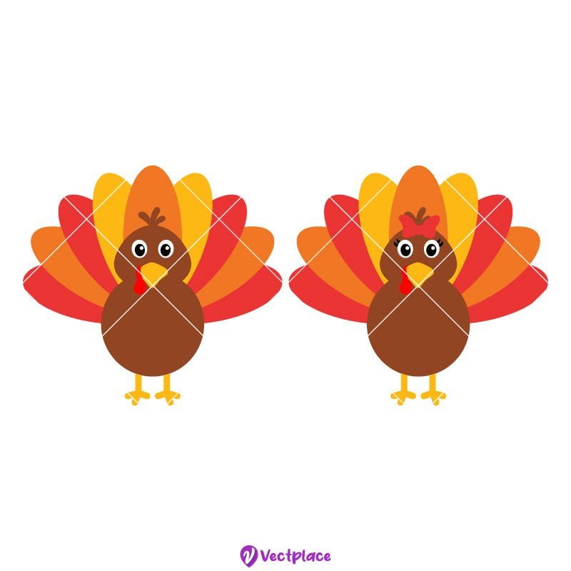 Turkey Svg Bundle, Thanksgiving Svg, Cut File, Cricut, Png, Vector