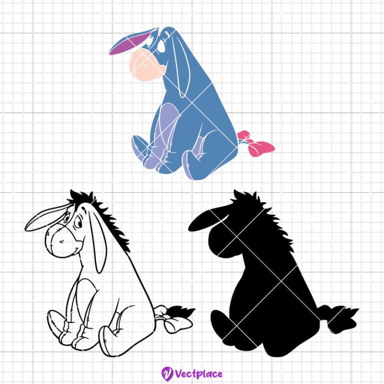 Eeyore Winnie The Pooh Svg, Cut File, Cricut, Png, Vector - Vectplace