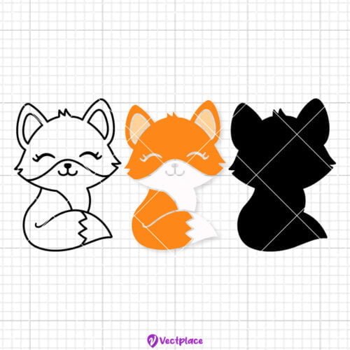 Cute Baby Fox Svg, Cut File, Cricut, Png, Vector - Vectplace