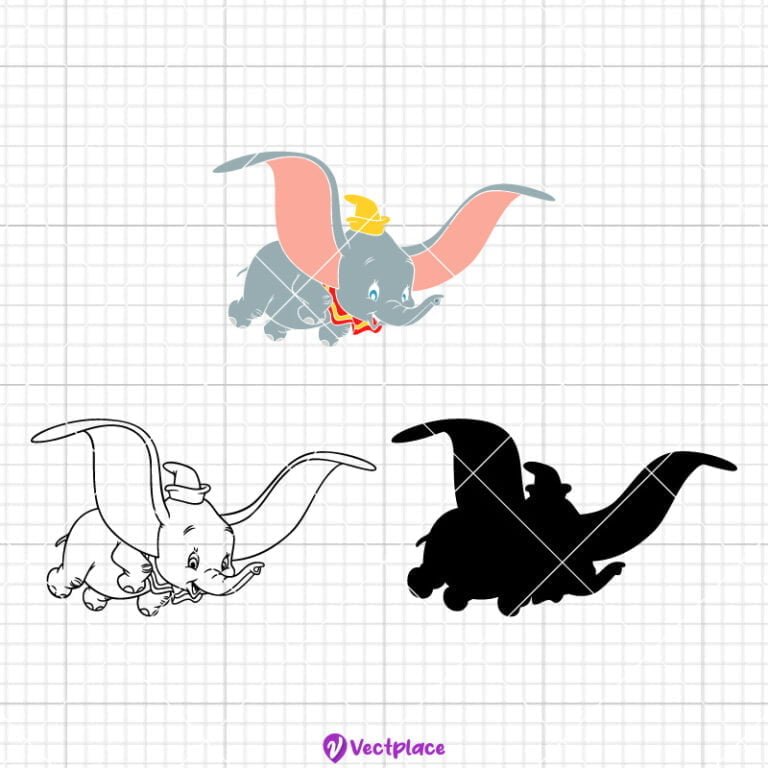 Dumbo Svg, Cut File, Cricut, Png, Vector - Vectplace