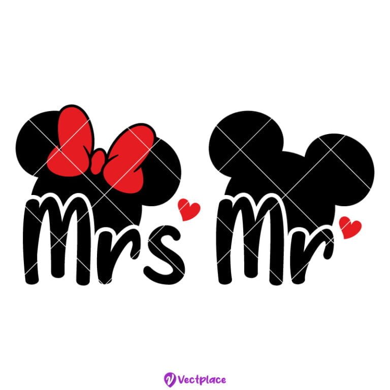 Minnie Mouse Svg, Retro Minnie Svg, Valentine's Day Svg, Cut File ...