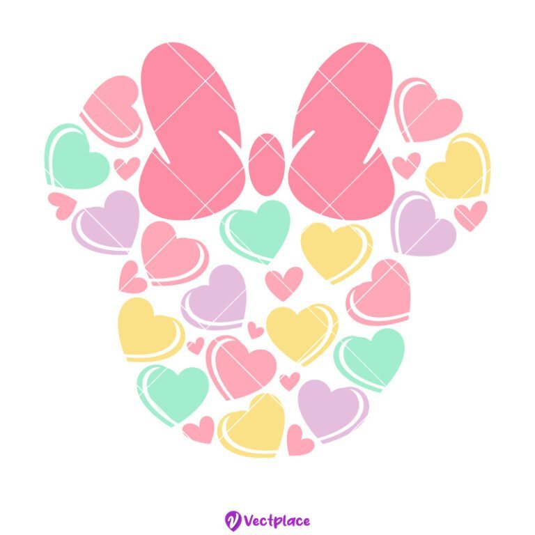 Minnie Mouse Svg, Retro Minnie Svg, Valentine's Day Svg, Cut File ...