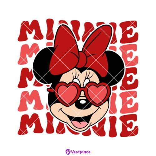 Minnie Mouse Svg Retro Minnie Svg Valentines Day Svg Cut File Cricut Png Vector Vectplace