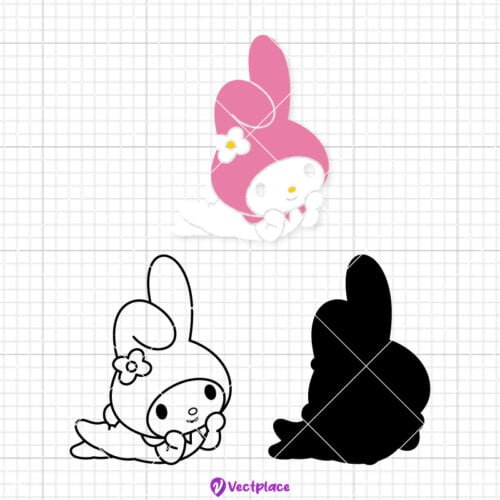 Cute My Melody SVG - Vectplace
