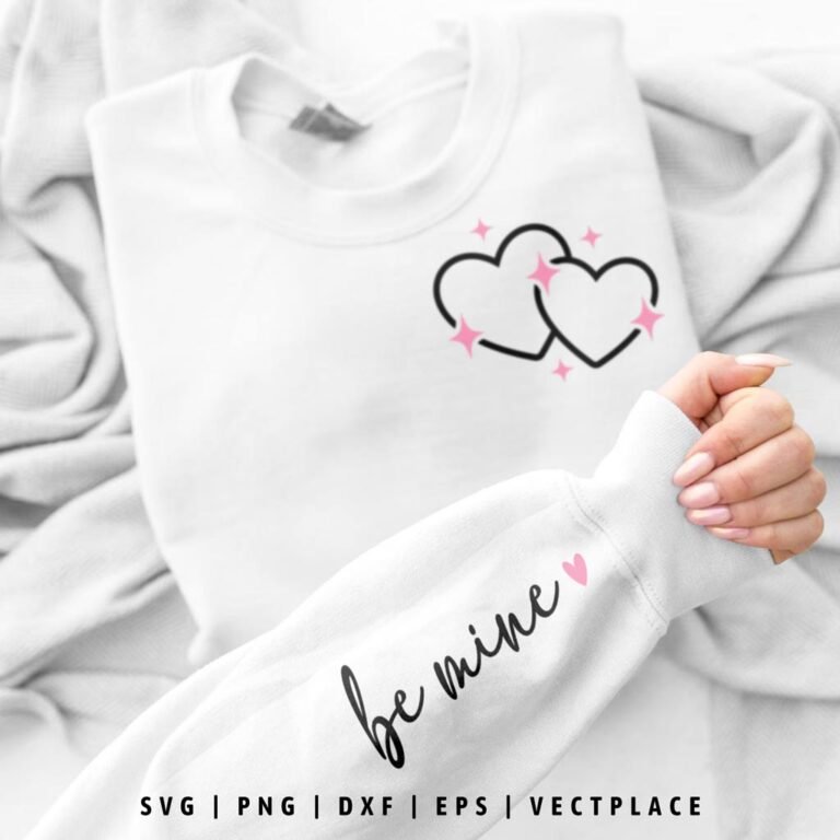 Be Mine SVG | Valentine's Day Hearts Design for Shirts - Vectplace