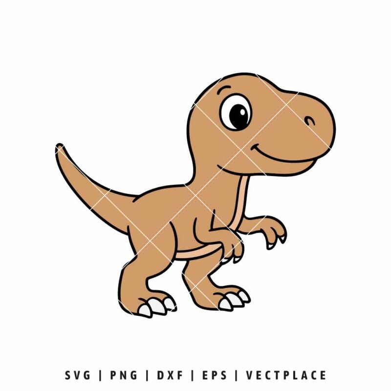 Cute Velociraptor Dinosaur SVG PNG | Cut File for Cricut & Silhouette ...